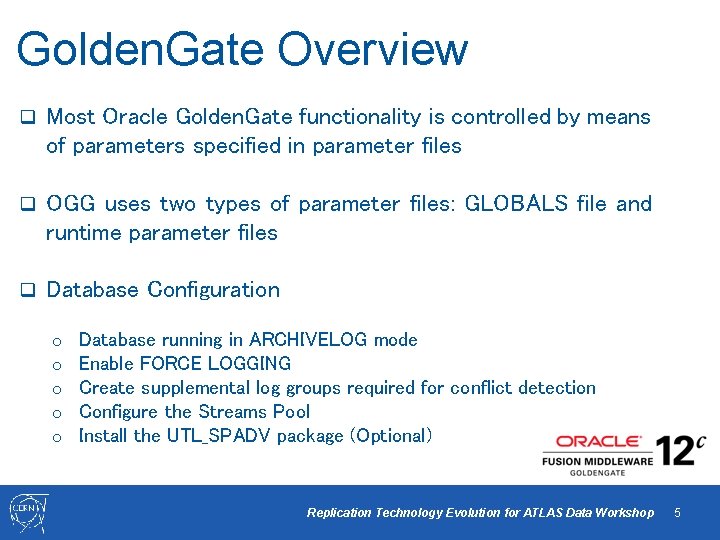 Golden Gate Administration Lorena Lobato Pardavila CERN Replication