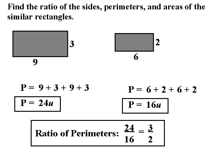 11 3 Perimeter and Area of Similar Figures