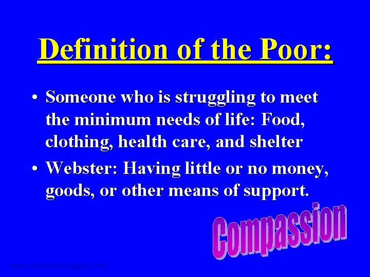 Attitudes Toward the Poor www turnbacktogod com Proverbs