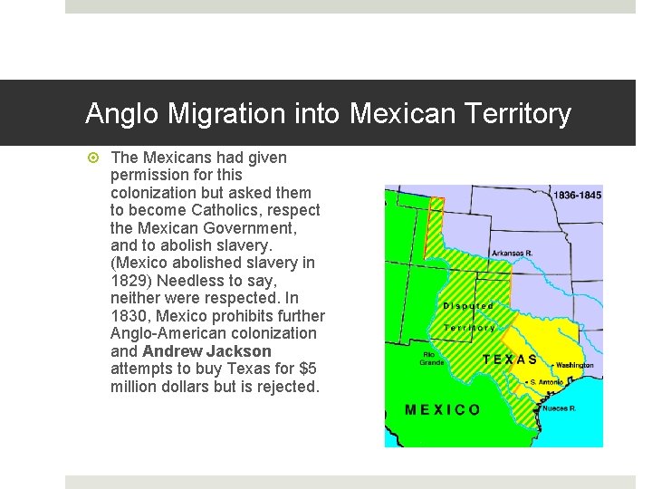 Texas Revolution and Westward Expansion Monroe Doctrine US