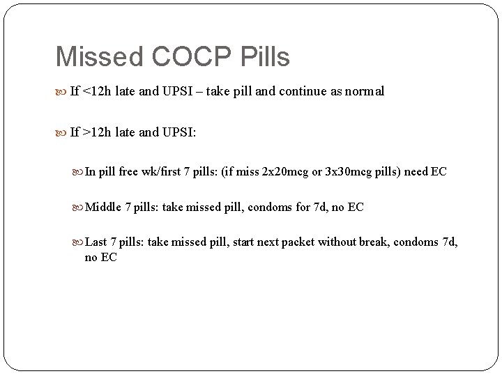 Contraceptive Pills Lisa Coulter Combined Oral Contraceptive Pill