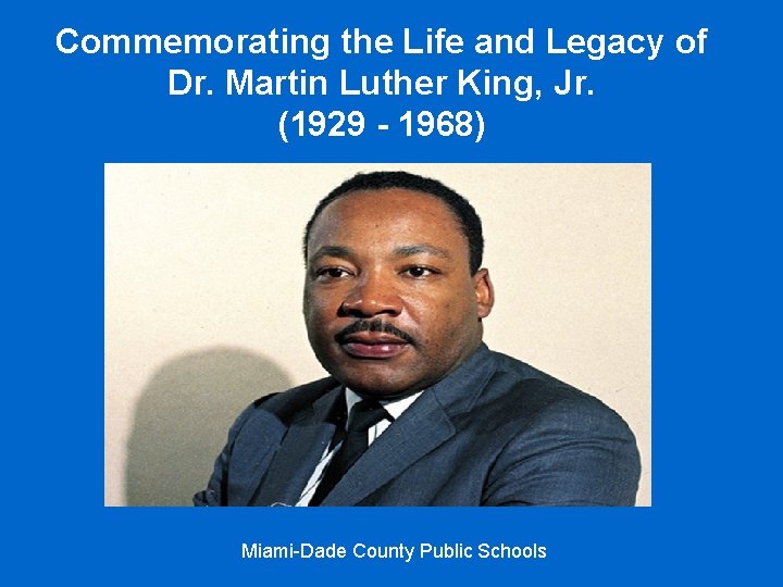 Commemorating the Life and Legacy of Dr Martin