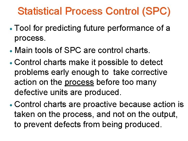Chapter 6 Part 1 Introduction to SPC Proactive