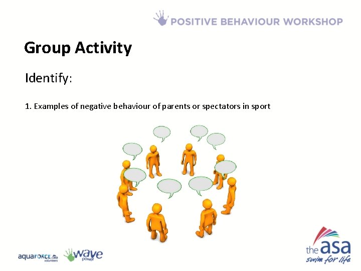 The attitude and behaviour of parents and spectators