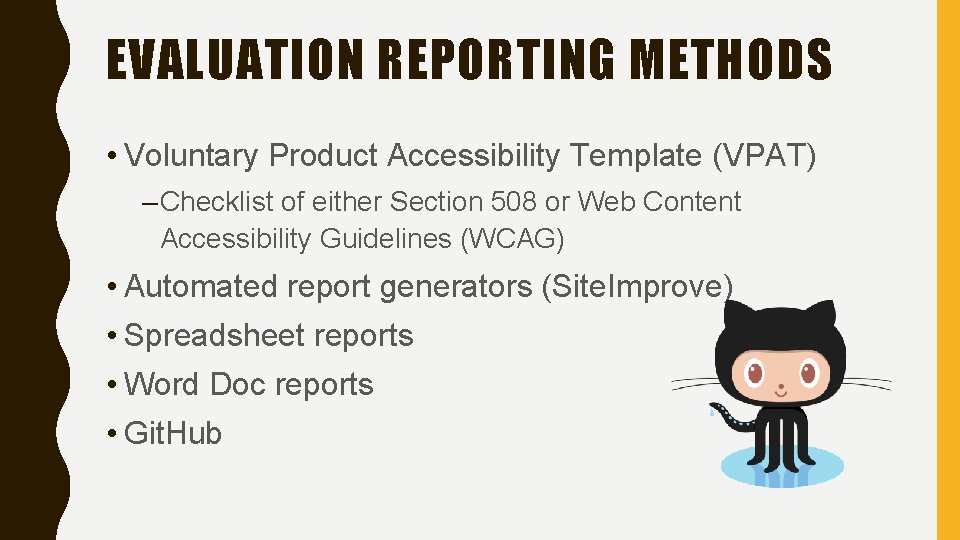 THE ART OF ACCESSIBILITY EVALUATION APRIL 14 Hi