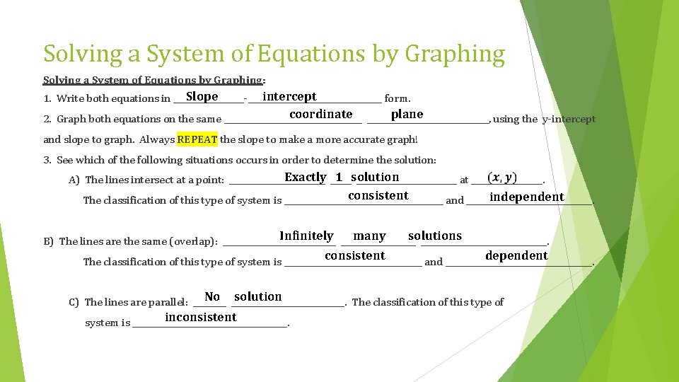 Unit 4 Lesson 7 1 Notes Solving Linear