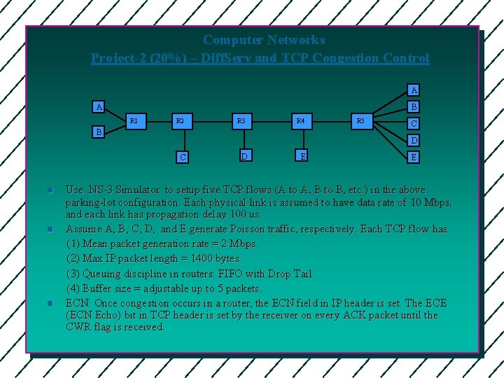 Computer Networks Project2 20 Diff Serv and TCP