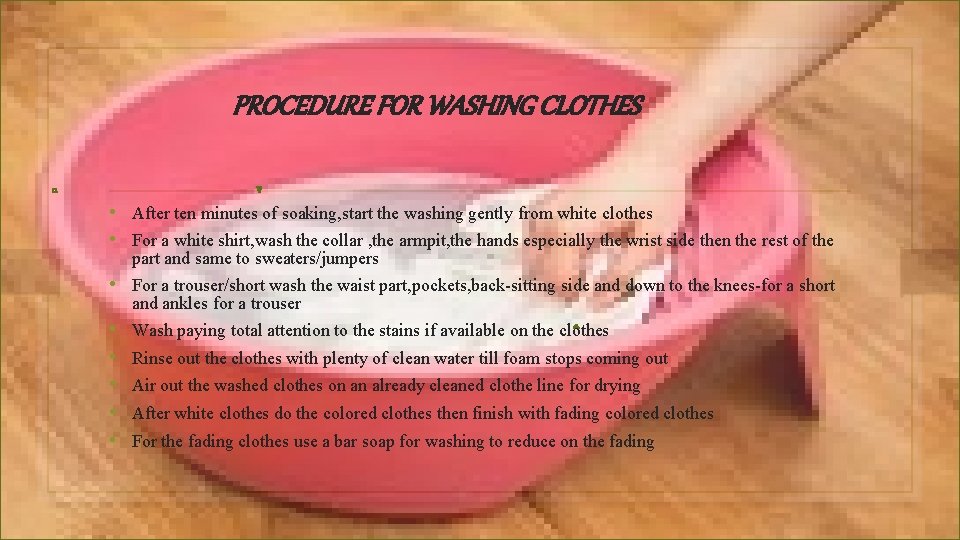 MY LIKES WASHING WASHING CLOTHES I like washing