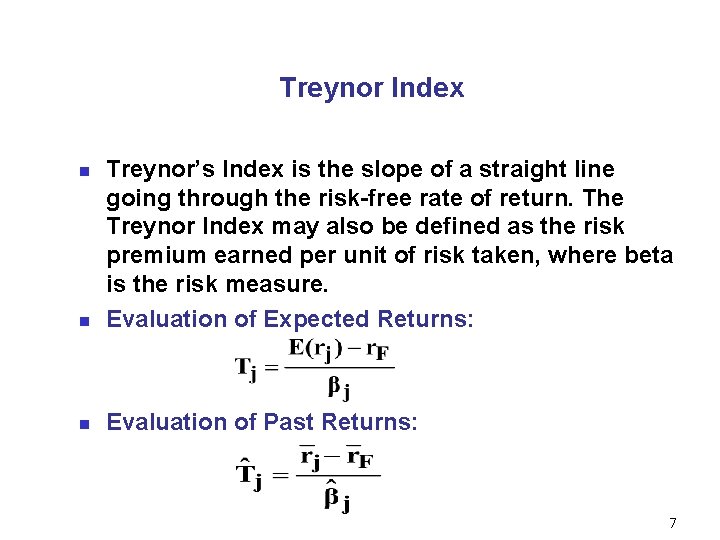 Measuring Portfolio Performance With Asset Pricing Models Chapter