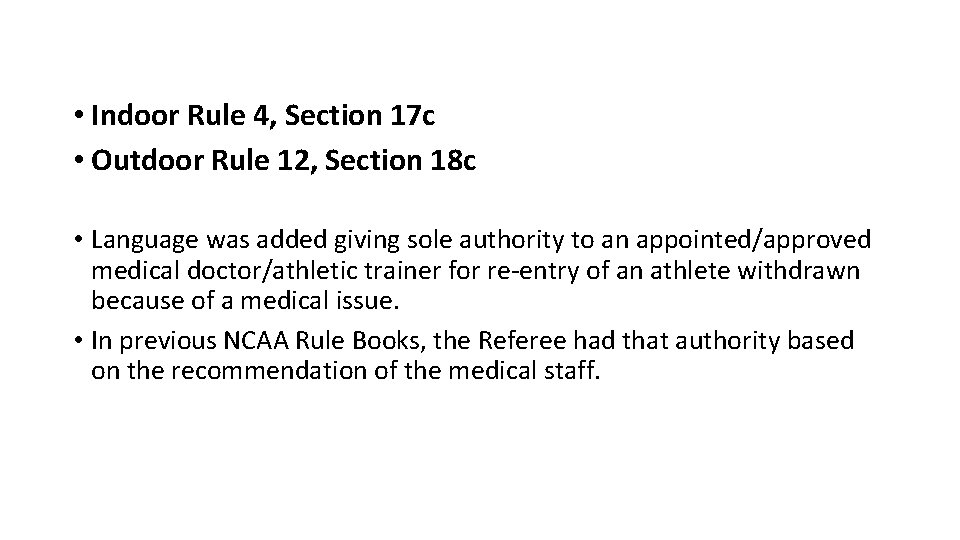 NCAA Rule Changes for 2021 2022 Rulebook This