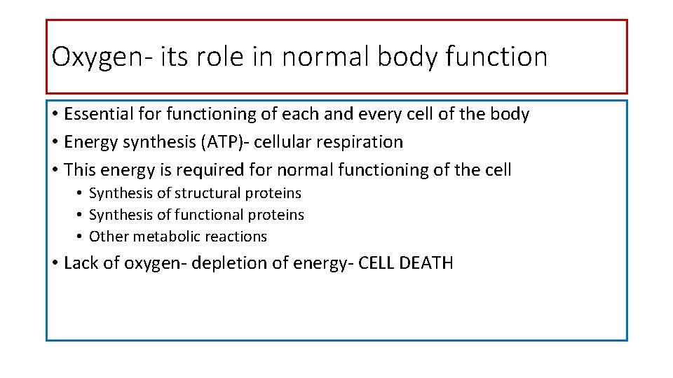 Oxygen Basic Concepts Dr N Chandra Kumar Consultant