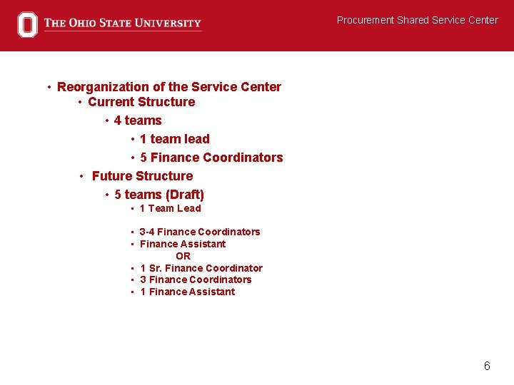 Procurement Shared Service Center December 21 2017 Carmen