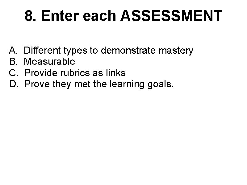 CURRICULUM MAPPING ATLAS TRAINING BIG IDEAS 1 Pick