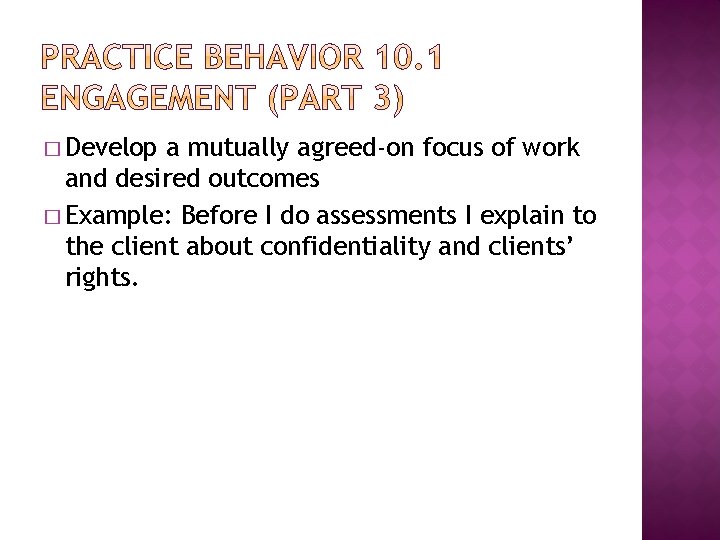 Robert Strickland Engage assess intervene and evaluate with