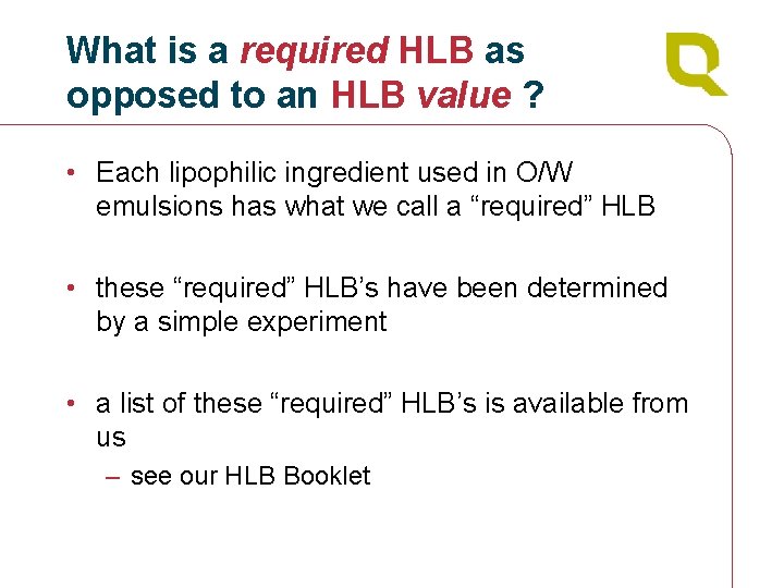 THE HLB SYSTEM A TIME SAVING GUIDE TO