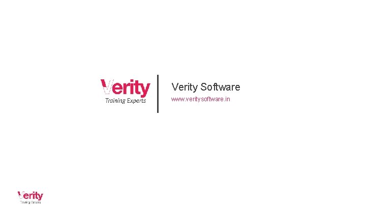 Verity Software www veritysoftware in AI in Testing