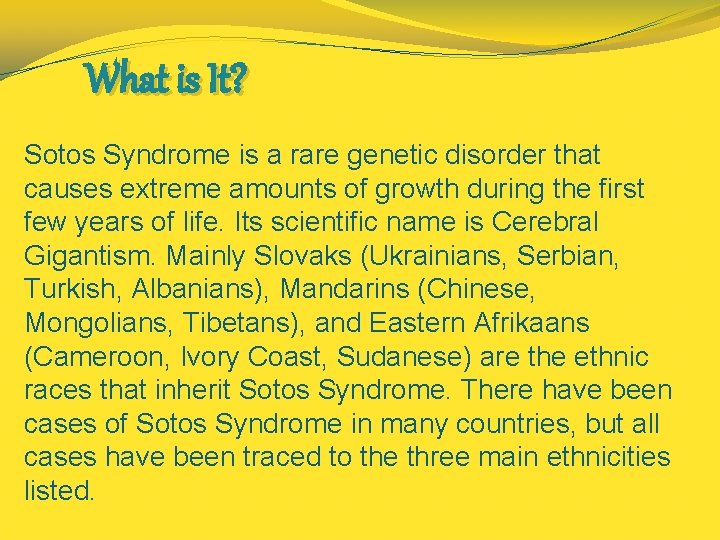 Cerebral Gigantism Sotos Syndrome What is It Sotos