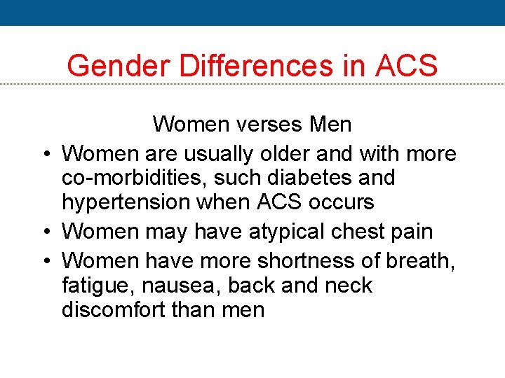Acute Coronary Syndrome Acute Coronary Syndrome ACS Definition