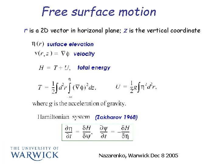 Wave turbulence beyond spectra Sergey Nazarenko Warwick UK