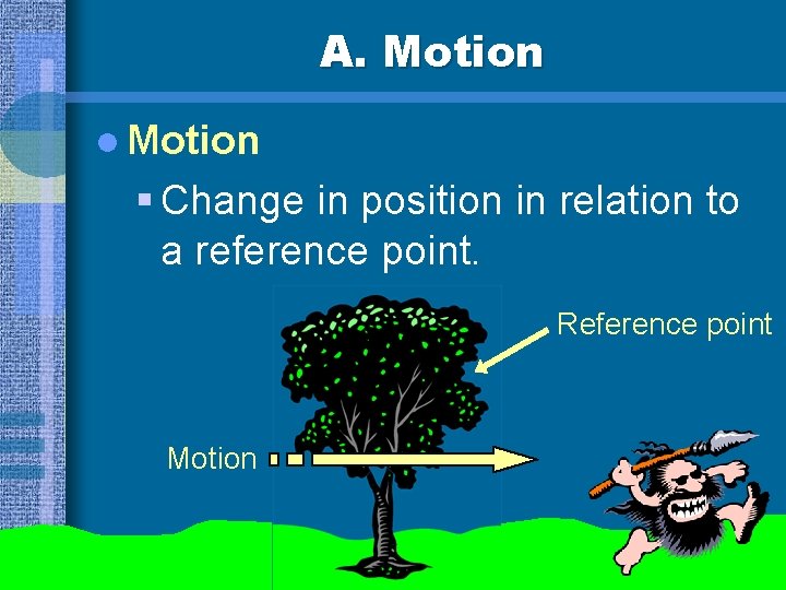 Motion Forces To describe Motion we use these