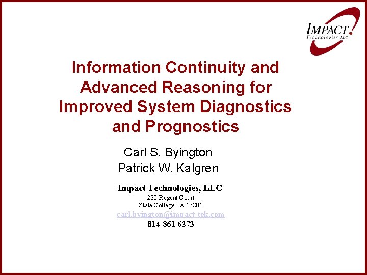 Information Continuity and Advanced Reasoning for Improved System