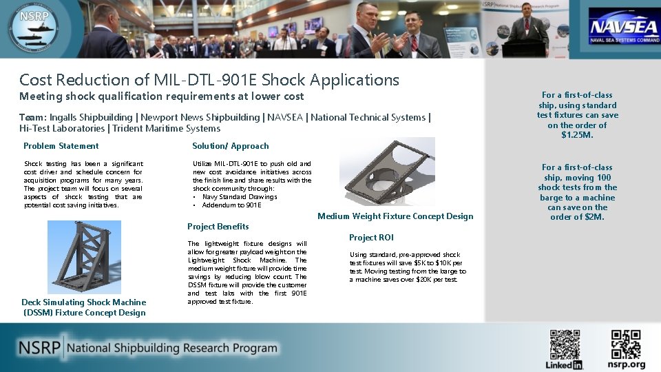 Cost Reduction of MILDTL901 E Shock Applications Meeting