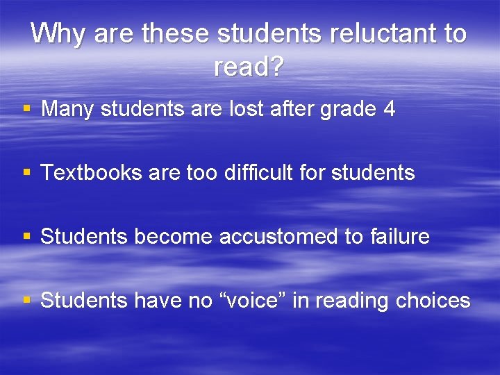 Strategies for engaging the reluctant reader Jodie Giardino