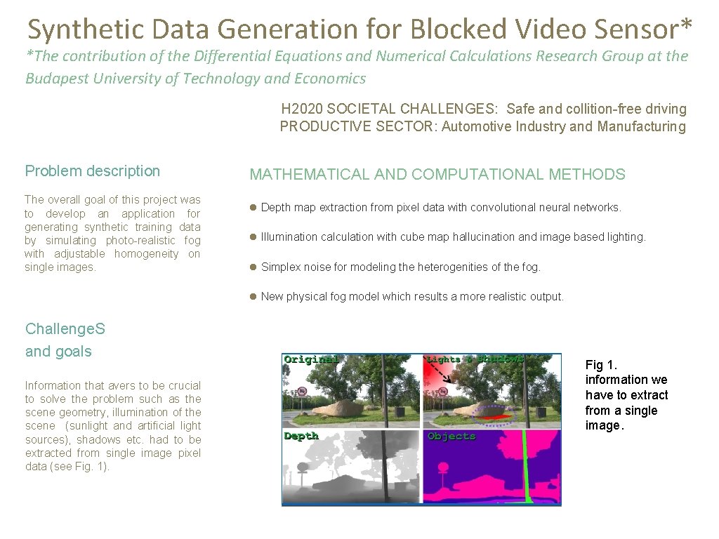 Synthetic Data Generation for Blocked Video Sensor The