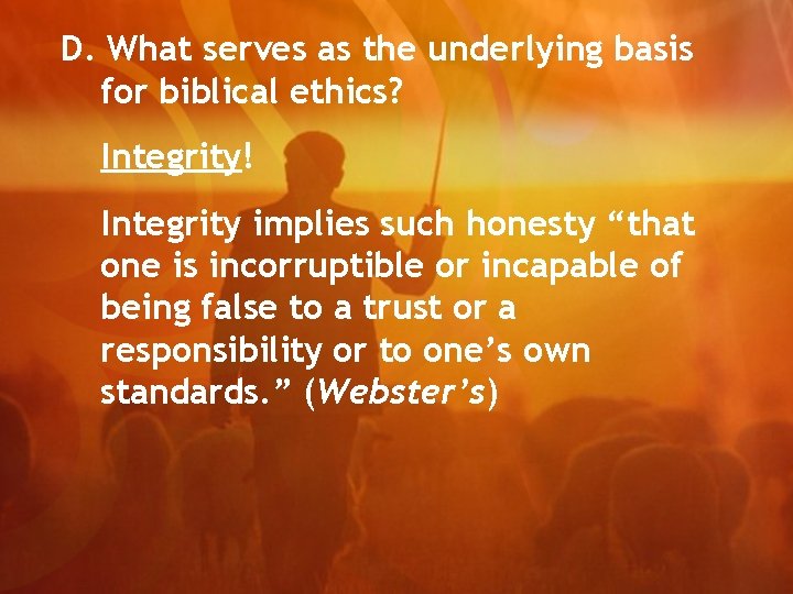 Ethical Conduct for Pastors I Every pastor needs