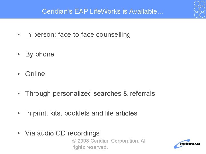 Leveraging Your Employee Assistance Program Lisa Bull BA