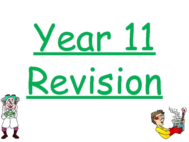 Year 11 Revision Double Science Students Targeted Students