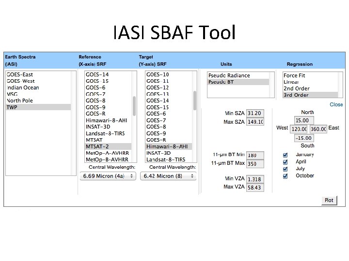 Spectral Band Adjustment Factor SBAF Tool David Doelling