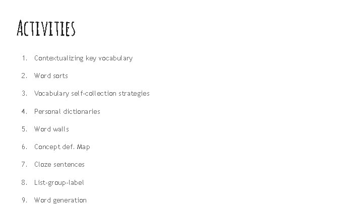 Vocabulary Mollie and Emily Barriers Limited Vocabulary Foundation