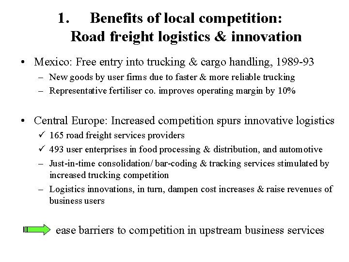 Competition issues at subnational level Spurring entrepreneurship ...