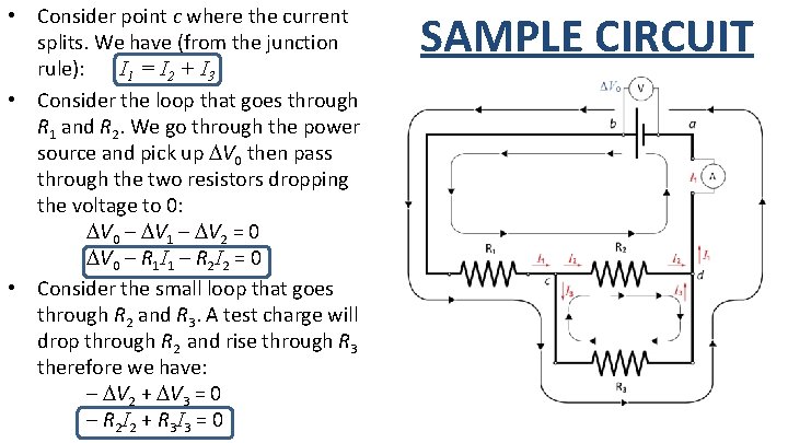 Simple Circuits 1 st year physics laboratories University