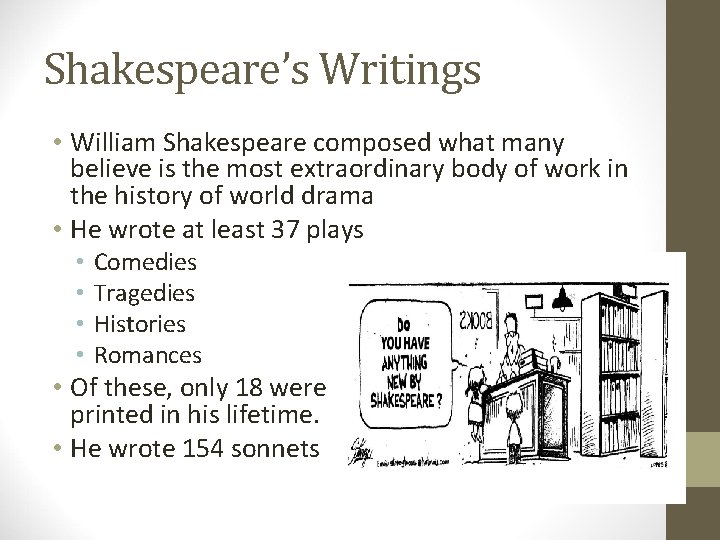 William Shakespeare An intro to Twelfth Night His