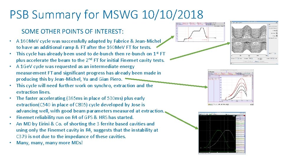 PSB Summary for MSWG 10102018 by A Findlay