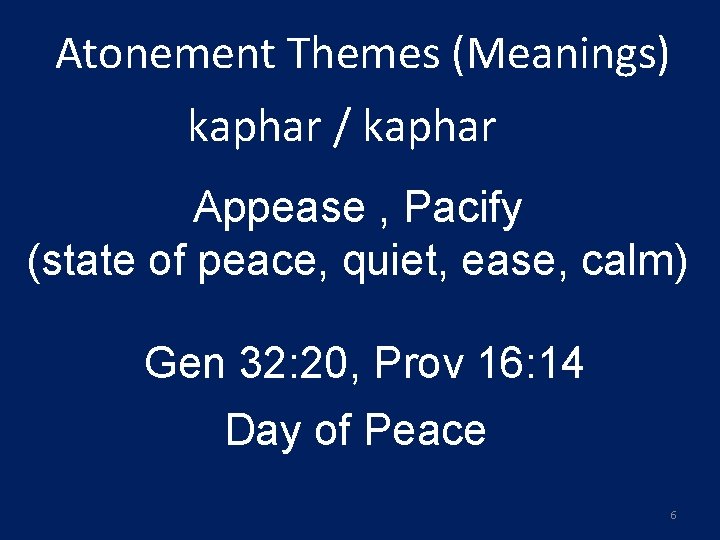 1 Words with many Definitions Atonement Set Hebrew