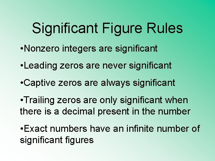 Significant Figures Units Conversions Density Keep your brains