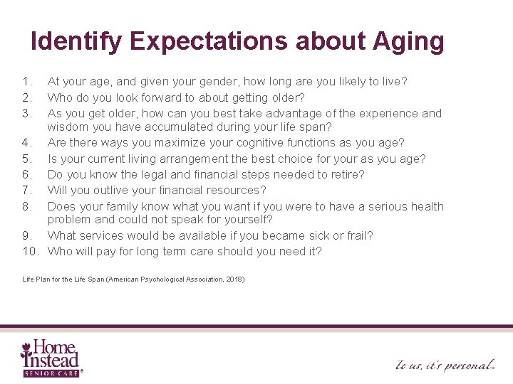 Prepare to Care Creating an Aging Roadmap April