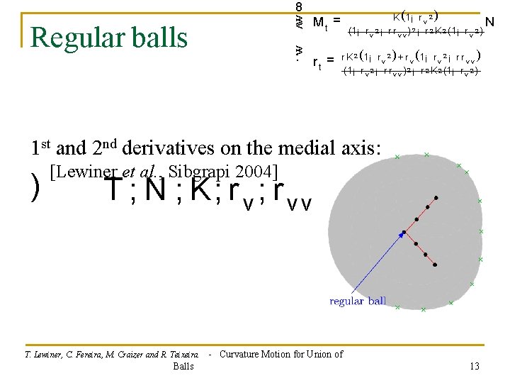 Curvature Motion for Union of Balls Thomas Lewiner
