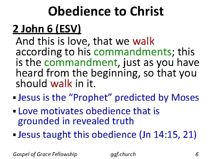 2 John 1 6 Truth Obedience and Love