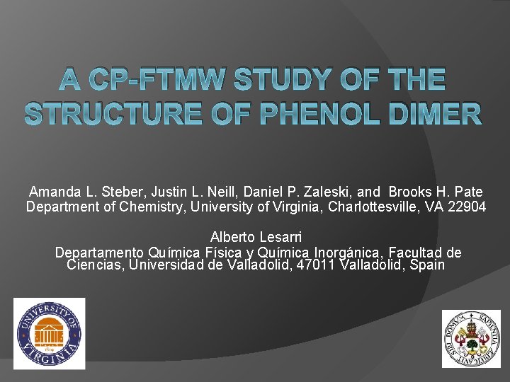 A CPFTMW STUDY OF THE STRUCTURE OF PHENOL