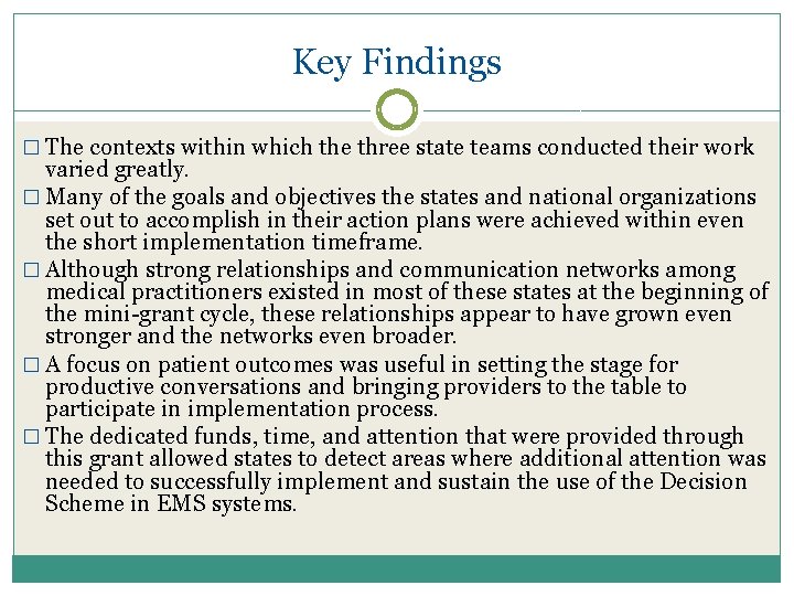 2006 CDC Field Triage Decision Scheme Implementation Project