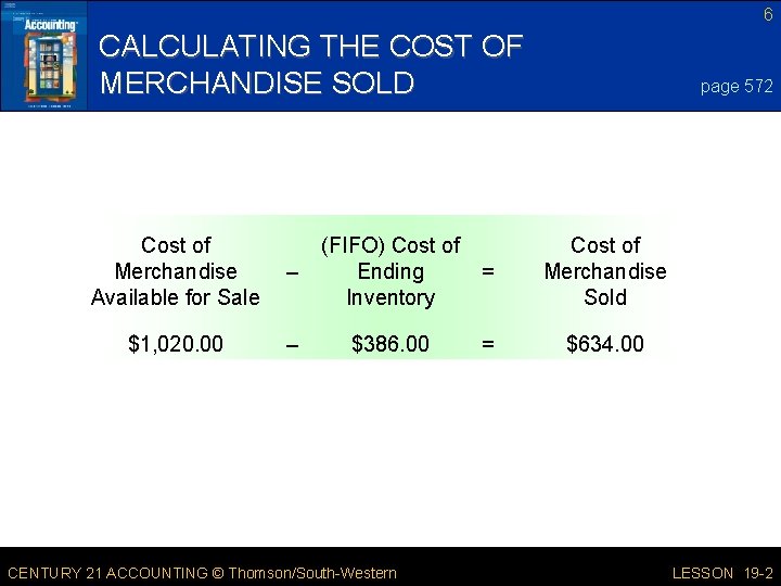 LESSON 19 2 Determining the Cost of Merchandise