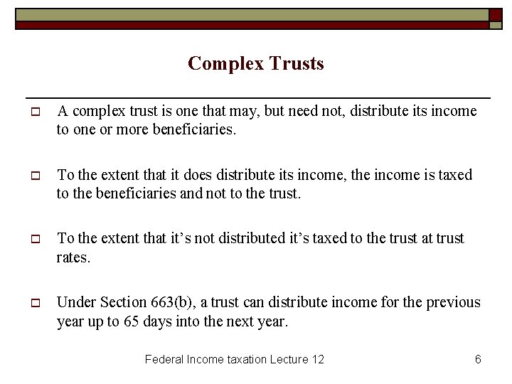 Income Shifting and its Benefits o Income shifting