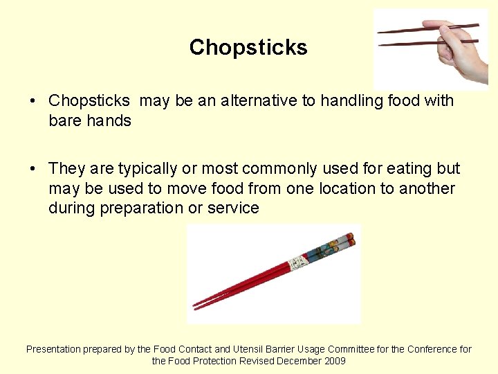 Barriers to Bare Hand Contact Presentation prepared by