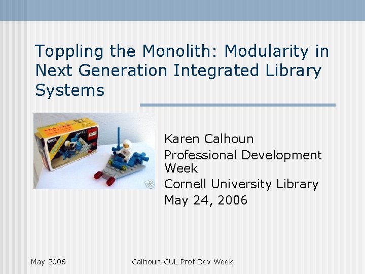 Toppling the Monolith Modularity in Next Generation Integrated