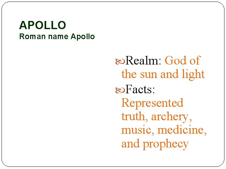 ZEUS Roman name Jupiter Realm King of the