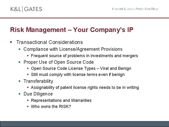 Risk Management and Compliance Overview Michael Brodowski Ph
